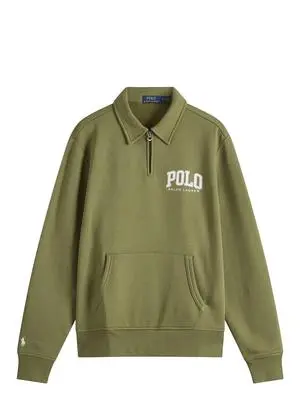 Polo Ralph Lauren Polo Arch Applique Half Zip Sweatshirt - Tree Green