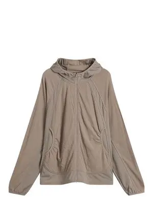HIKING PATROL Orbit Jersey Hooded Jacket - Walnut