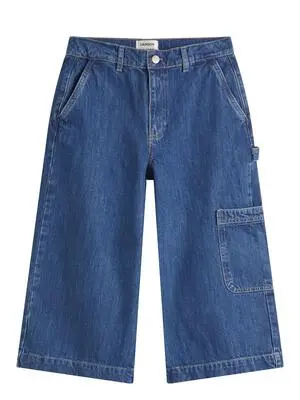 DAMSON MADDER Iza Denim Culotte - Blue