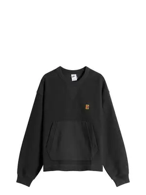 Nike Club Rules Fleece Crew Sweatshirt - Black/sail