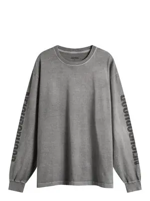 NEIGHBORHOOD Ls-3 Pigment Dyed Long Sleeve T-shirt - Gray