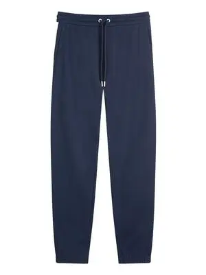 Moncler Logo Cotton Sweat Pants - Navy