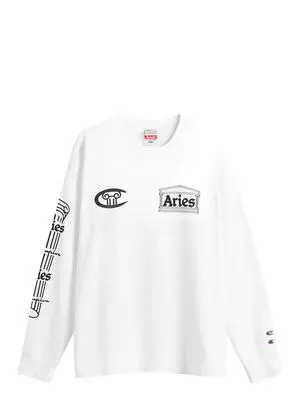 Champion X Aries Stars Long Sleeve T-shirt - White