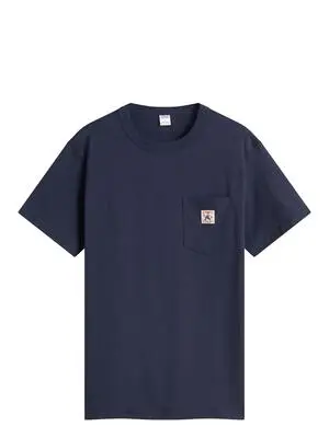 RANDY'S GARMENTS Logo Pocket T-shirt Presented End - Navy