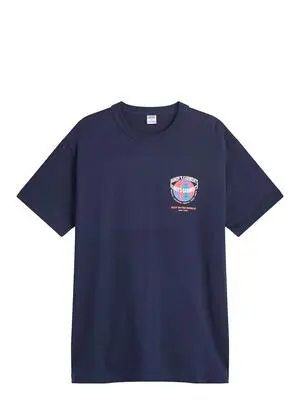 RANDY'S GARMENTS World Graphic T-shirt Presented End - Navy