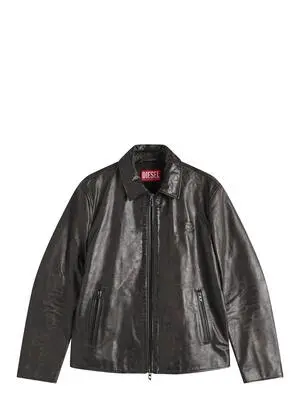 DIESEL® Leather Jacket - Black