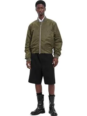 Bottega Veneta Padded Nylon Bomber Jacket - Shrub
