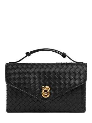 Bottega Veneta Knot Lock - Black/muse Brass