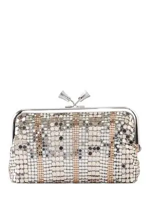 ANYA HINDMARCH Maud Tassel Chainmail Clutch - Silver