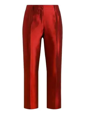 Dolce & Gabbana Mikado Cigarette Trousers - Red