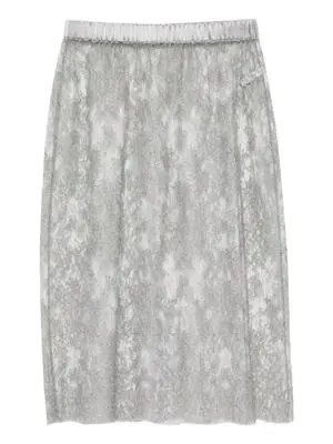 Carine Gilson Lace Skirt - Grey