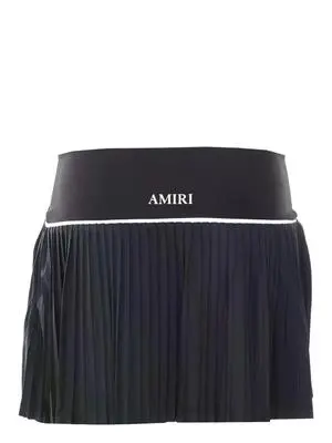 Amiri Ma Pleated Mini Skirt - Black