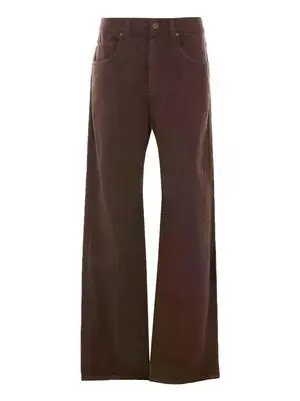 Brunello Cucinelli Loose-fit Cotton Jeans - Brown