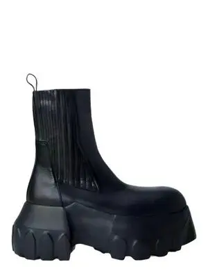 Rick Owens Beatle Mega Tractor Boots - Black