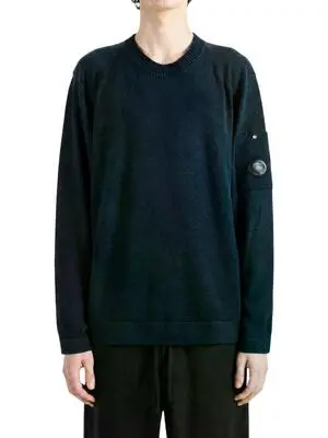 C.P. COMPANY Lens-detail Sweater - Blue