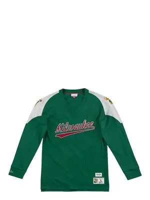 Mitchell & Ness X Nba Milwaukee Bucks Long-sleeve T-shirt - Green