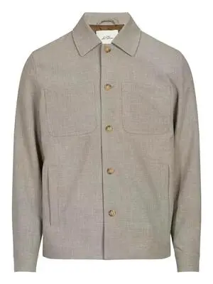 LES DEUX Check-pattern Jacket - Grey