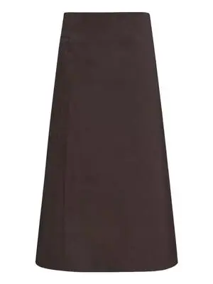 RIER Wrap-design Midi Skirt - Brown