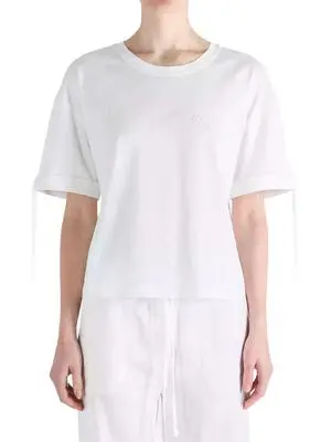 Givenchy Logo-embroidered Sleeve-detail T-shirt - White