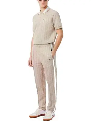 Lacoste Monogram Jacquard Track Pants - Neutrals