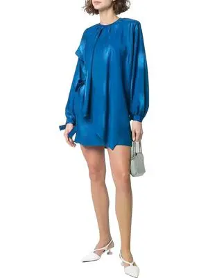 Stella McCartney Sun Motif Draped Dress - Blue