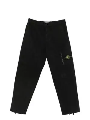 Stone Island Logo-patch Cargo Pants - Black