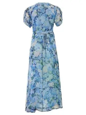 Rixo Novara Floral-print Dress - Blue
