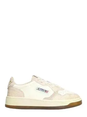 AUTRY Medalist Crocodile-effect Sneakers - Neutrals
