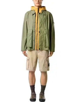 Stone Island Logo-patch Cargo Shorts - Neutrals
