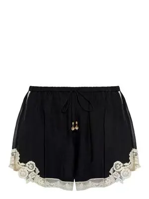 Zimmermann Lace-trim Shorts - Black