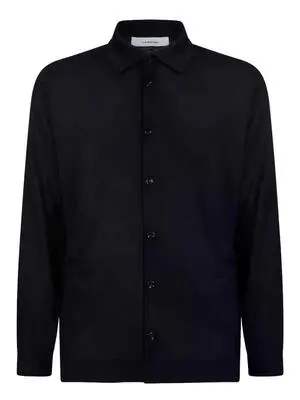 LARDINI Long-sleeve Buttoned Shirt - Blue
