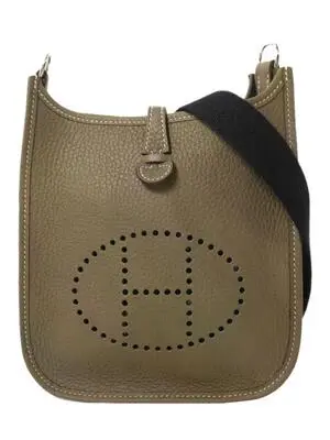 Hermès Tpm Evelyne Leather Shoulder Bag - Grey