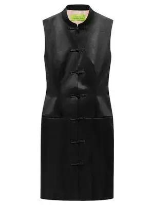 Shanghai Tang Qipao Mini Dress - Black