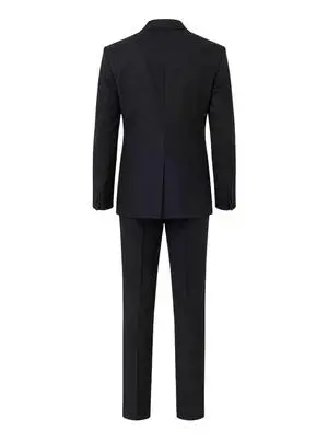 Corneliani Satin-lapel Three-piece Suit - Black