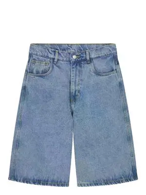 Coperni Logo-plaque Shorts Blue