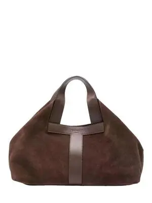 TWINSET Suede-panelled Tote Bag - Brown