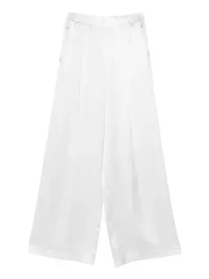 Carine Gilson Silk Pajama Trousers - Grey