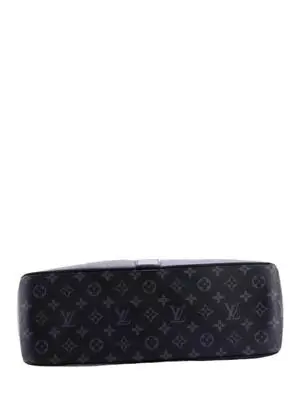 LOUIS VUITTON Saumur Monogram Eclipse Canvas Tote Bag - Black