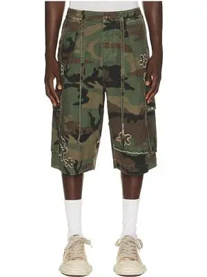 NAHMIAS Floral Patch Crystal Camo Short In . Also - Multi