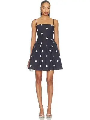 Susana Monaco Polka Dot Tie Back Dress - Multi