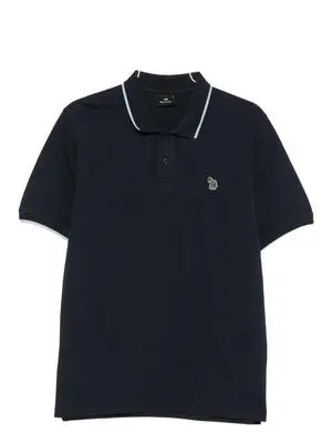 Paul Smith Zebra Logo Cotton Polo Shirt - Blue