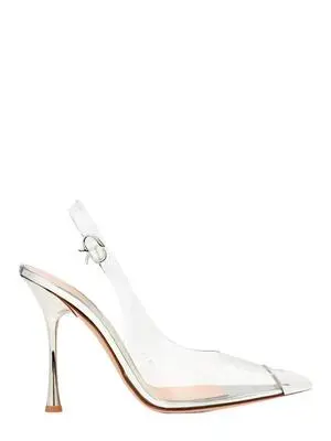 GIANVITO ROSSI Diana Heeled Pumps - Silver