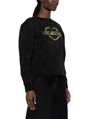 Moschino Logo-print Sweatshirt - Black
