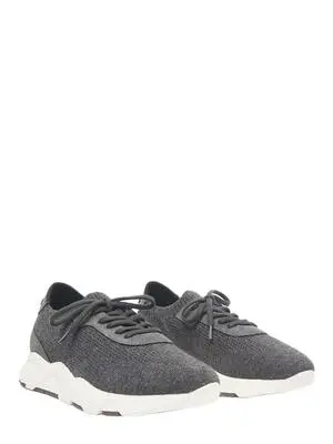 Peserico Lace-up Panelled Sneakers - Grey