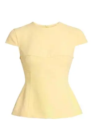 AXEL 113 Icon Peplum-hem Top - Yellow