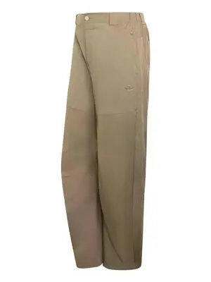 Adidas Logo-embroidered Trousers - Neutrals