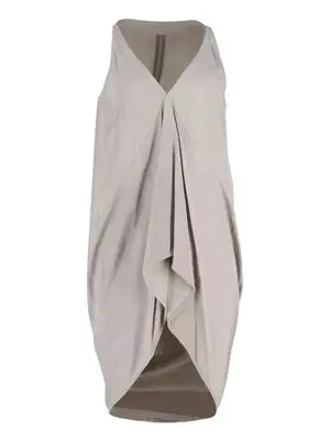 Rick Owens Draped Tunic Top - Neutrals