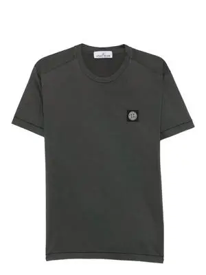 Stone Island Compass-patch Short-sleeve T-shirt - Grey