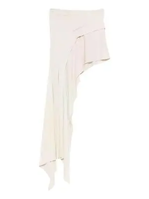 FRANCESCO MURANO Asymmetric Draped Skirt - Neutrals