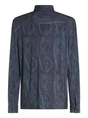 Etro Paisley-print Shirt - Blue